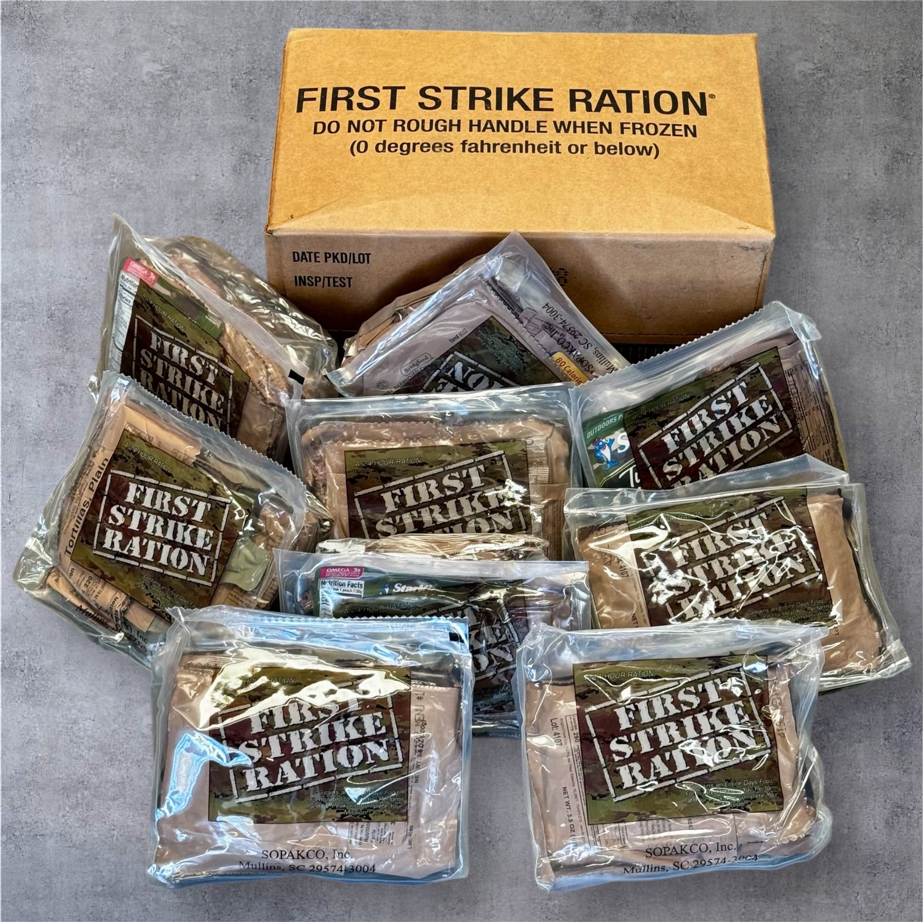 US First Strike 24 Hour Rations (FSR, MRE, MCW)