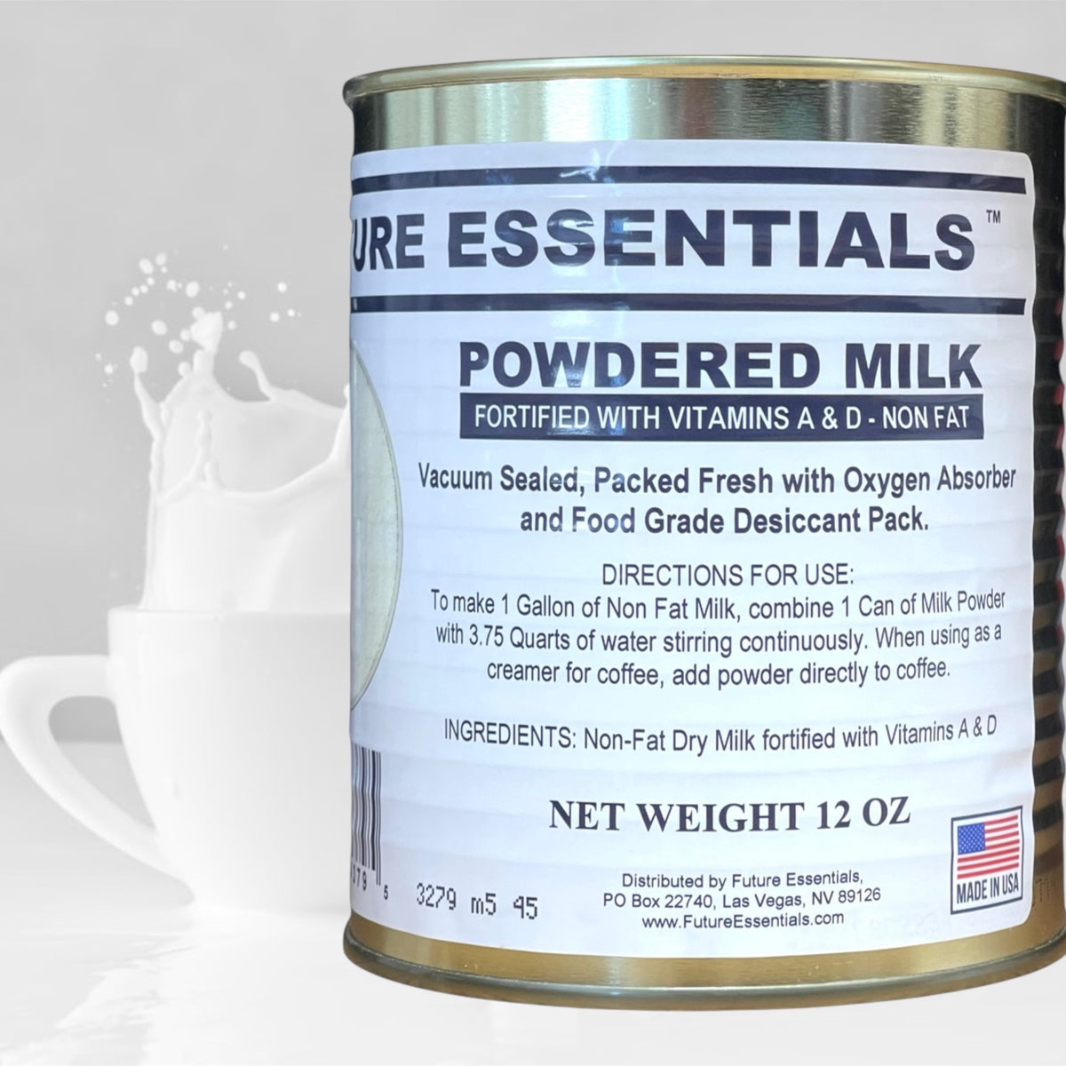 Future Essentials Canned Powdered Non Fat Milk