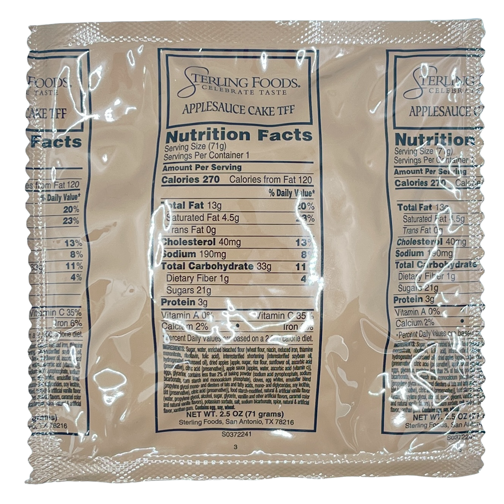 MRE Applesauce Pound Cake