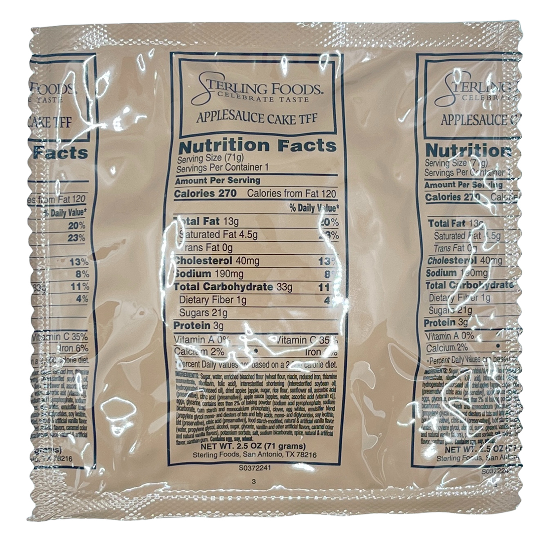 MRE Applesauce Pound Cake