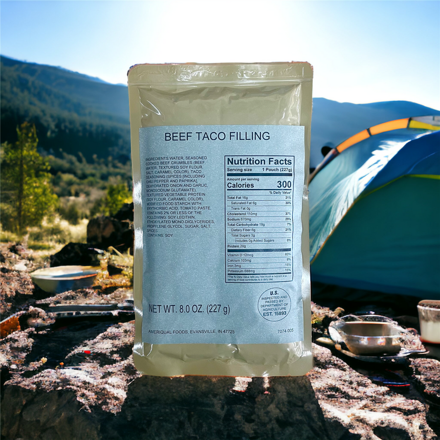 MRE Entree Beef Taco Filling