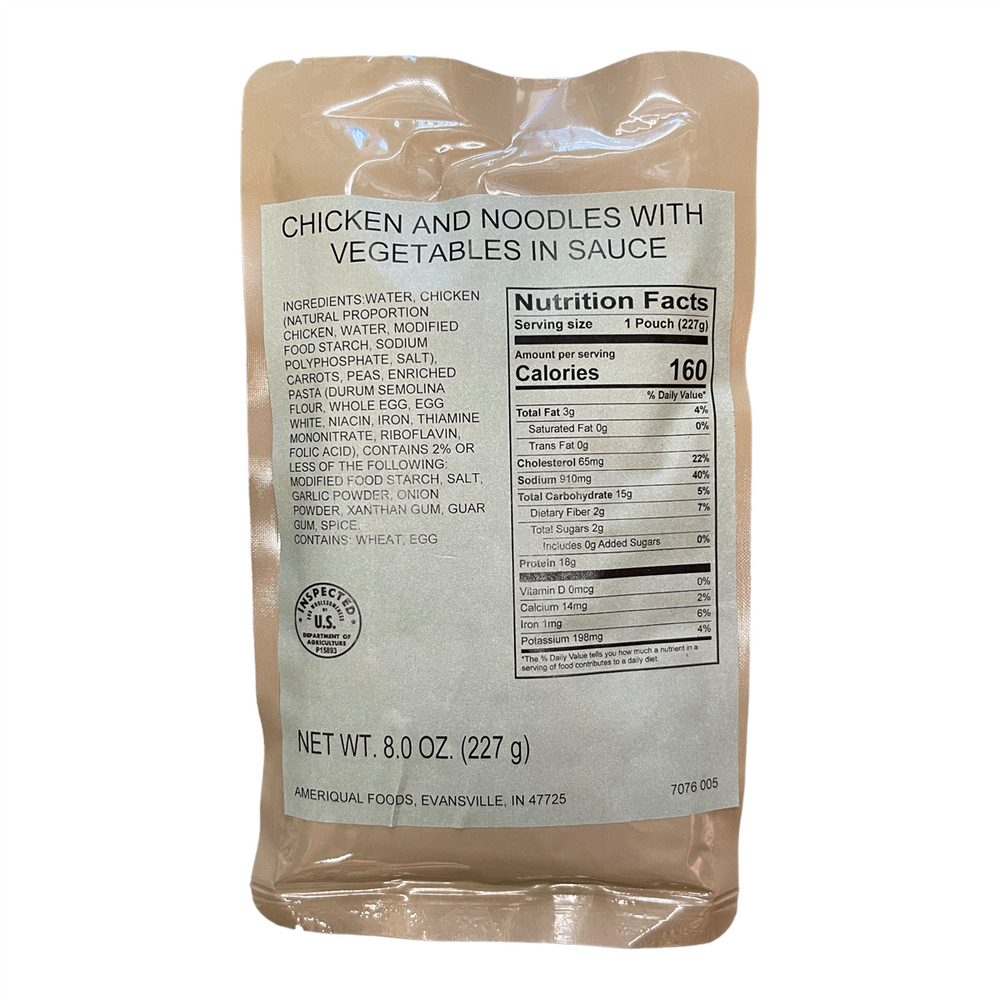 BULK MRE Entree Chicken Noodle with Vegetables