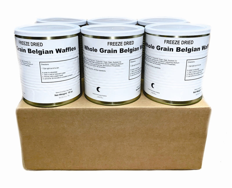 Canned Military Surplus Freeze Dried Whole Grain Belgian Waffles