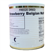 Canned Military Surplus Freeze Dried Strawberry Belgian Waffles