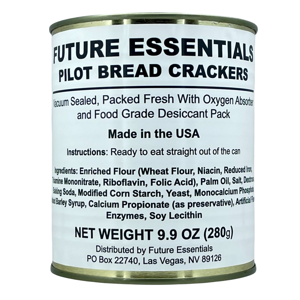 Canned Future Essentials Pilot Bread, Hardtack, Ship's Biscuit