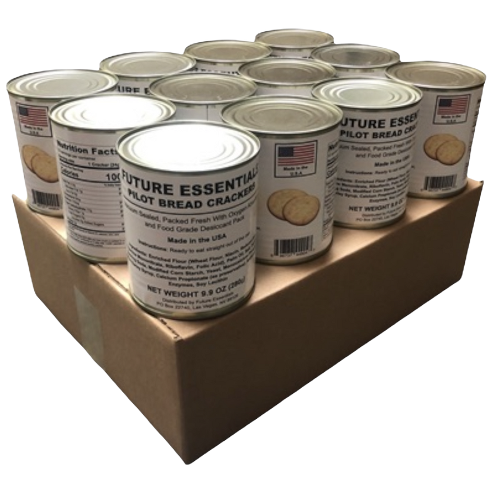 Canned Future Essentials Pilot Bread, Hardtack, Ship's Biscuit