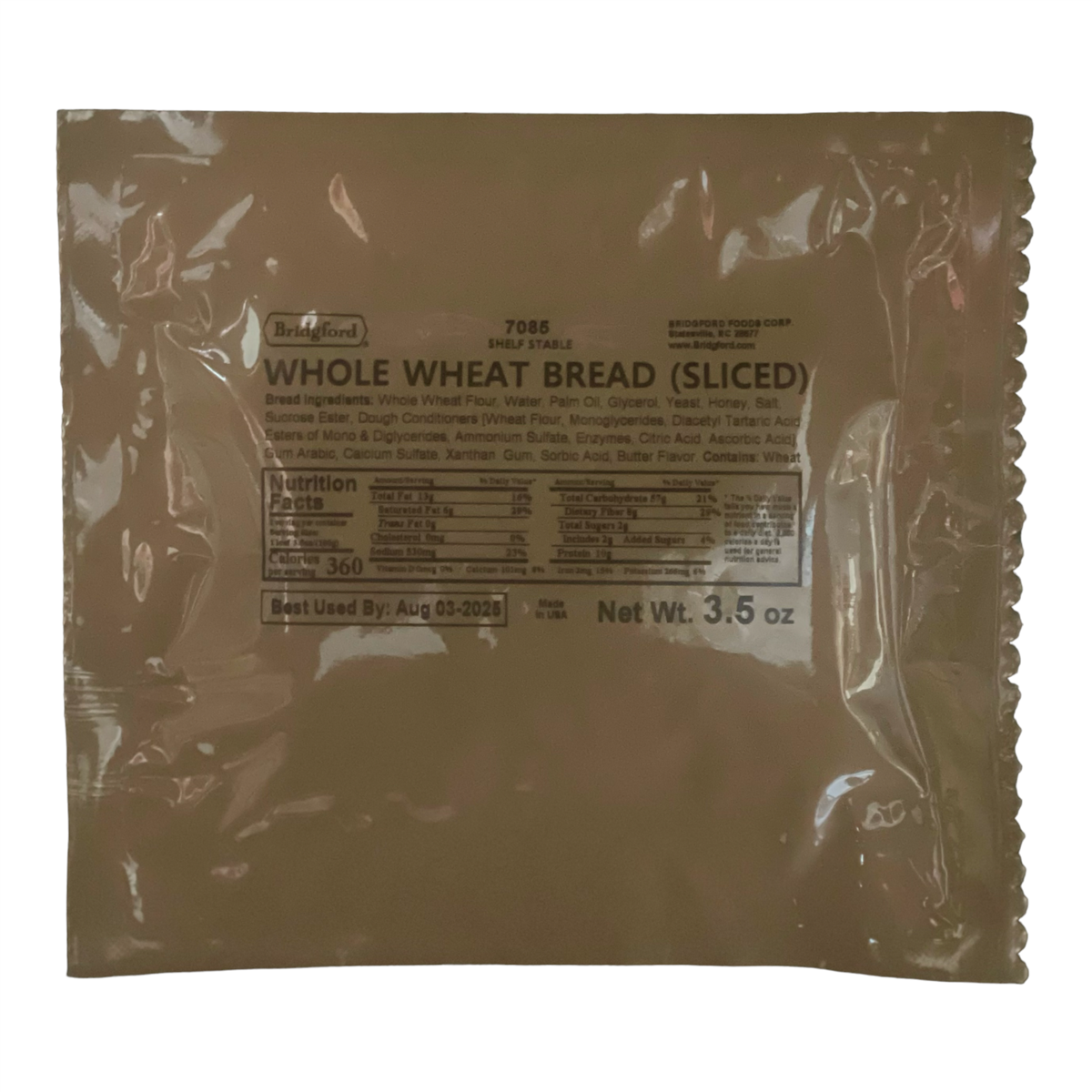 MRE Whole Wheat Bread by Bridgford