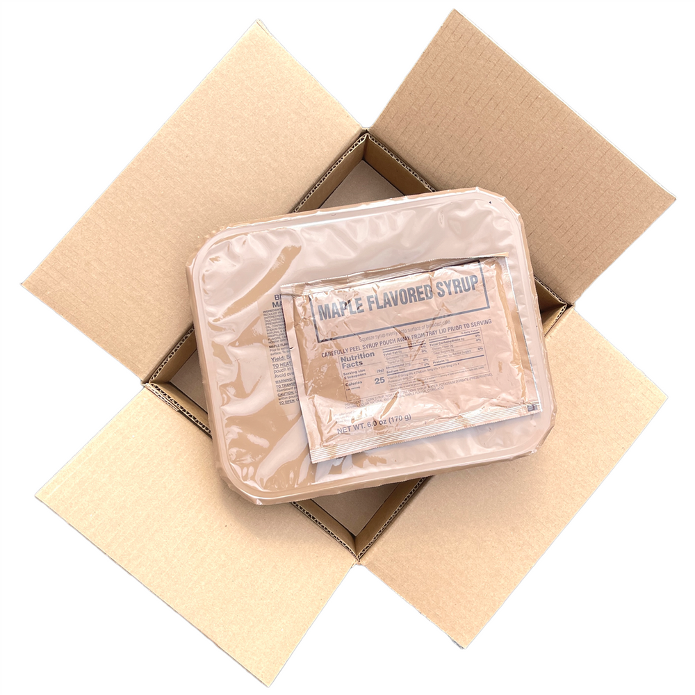 MRE Tray Pack Breakfast Cake with Maple Syrup MREdepot