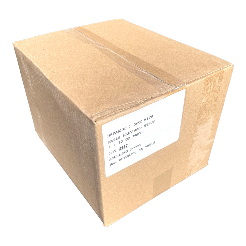 MRE Tray Pack Breakfast Cake with Maple Syrup MREdepot