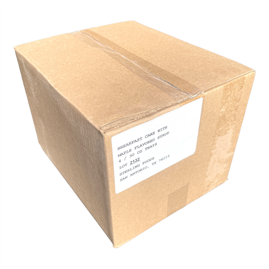 MRE Tray Pack Breakfast Cake with Maple Syrup MREdepot